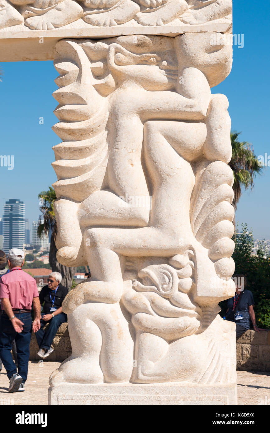 Israel The Holy Land Tel Aviv Abrasher Park Jaffa tel mound Yafo Gan ha ...