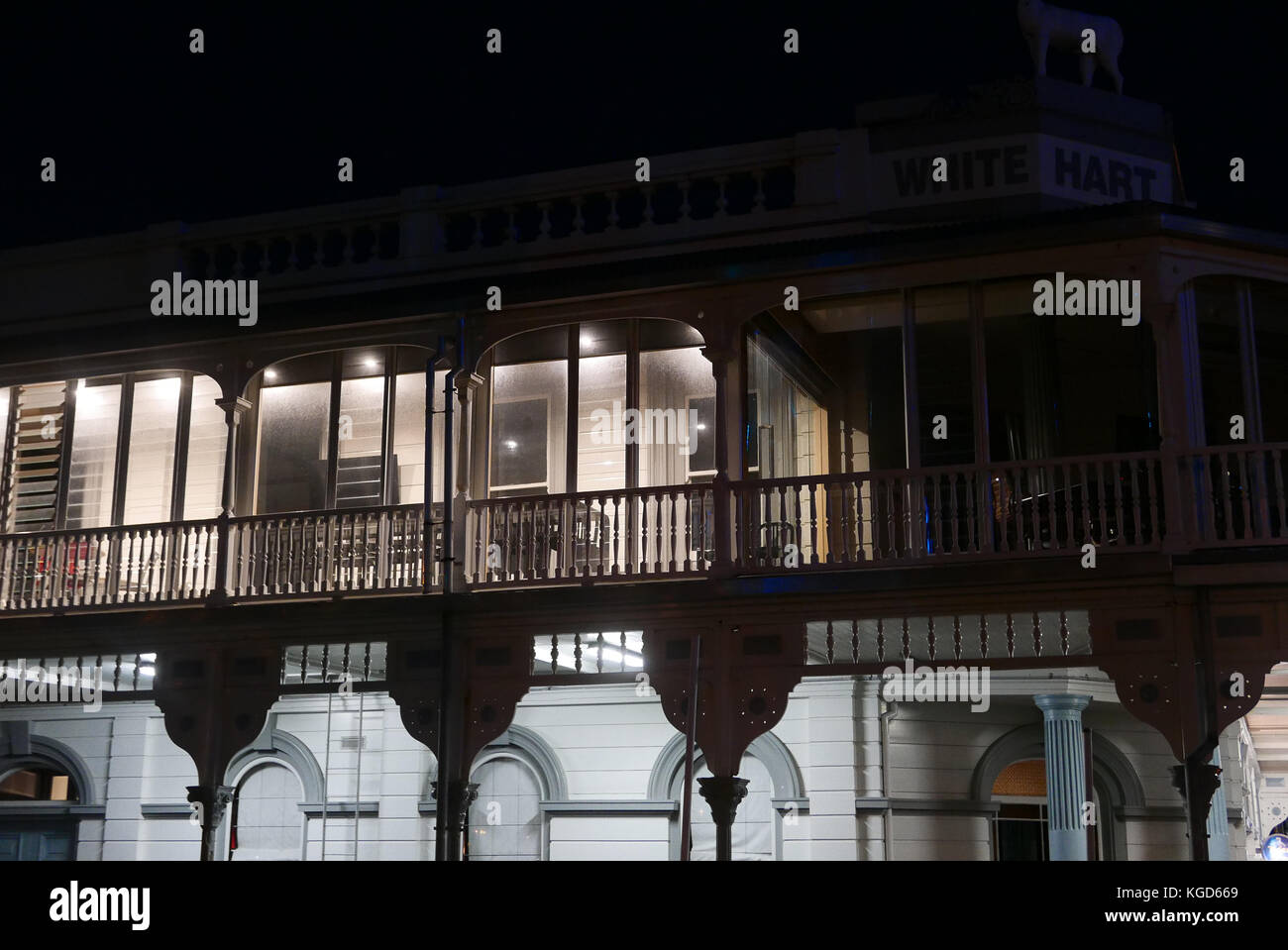 Balcony at night hi-res stock photography and images - Alamy
