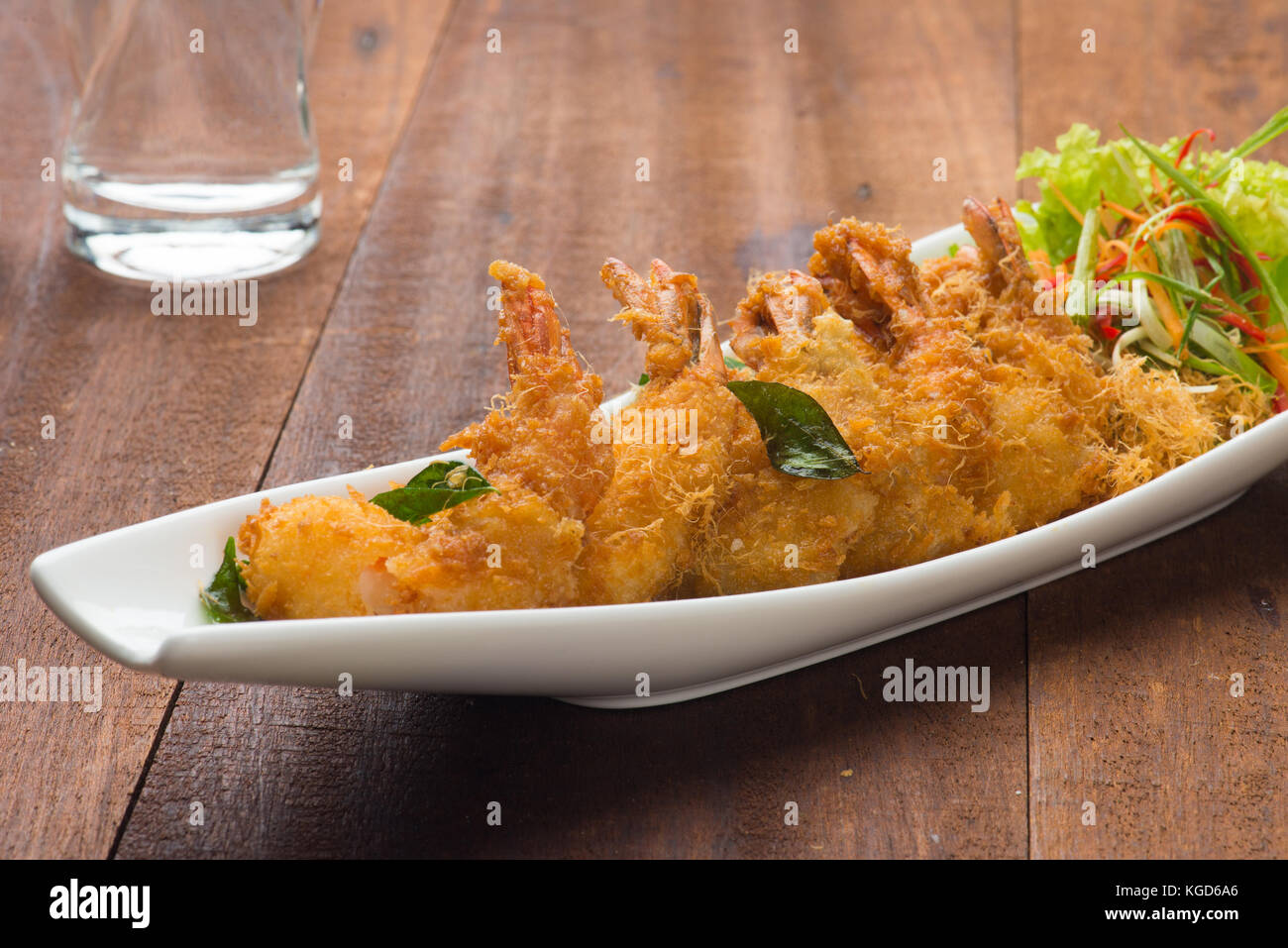 fried asian style butter prawn Stock Photo - Alamy