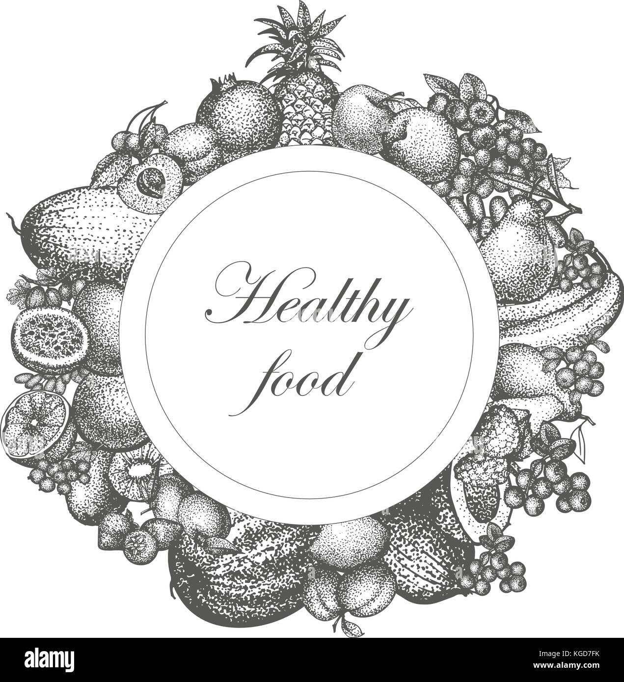 Sketch, hand drawn fruit nutrition Stock Vector Image & Art - Alamy