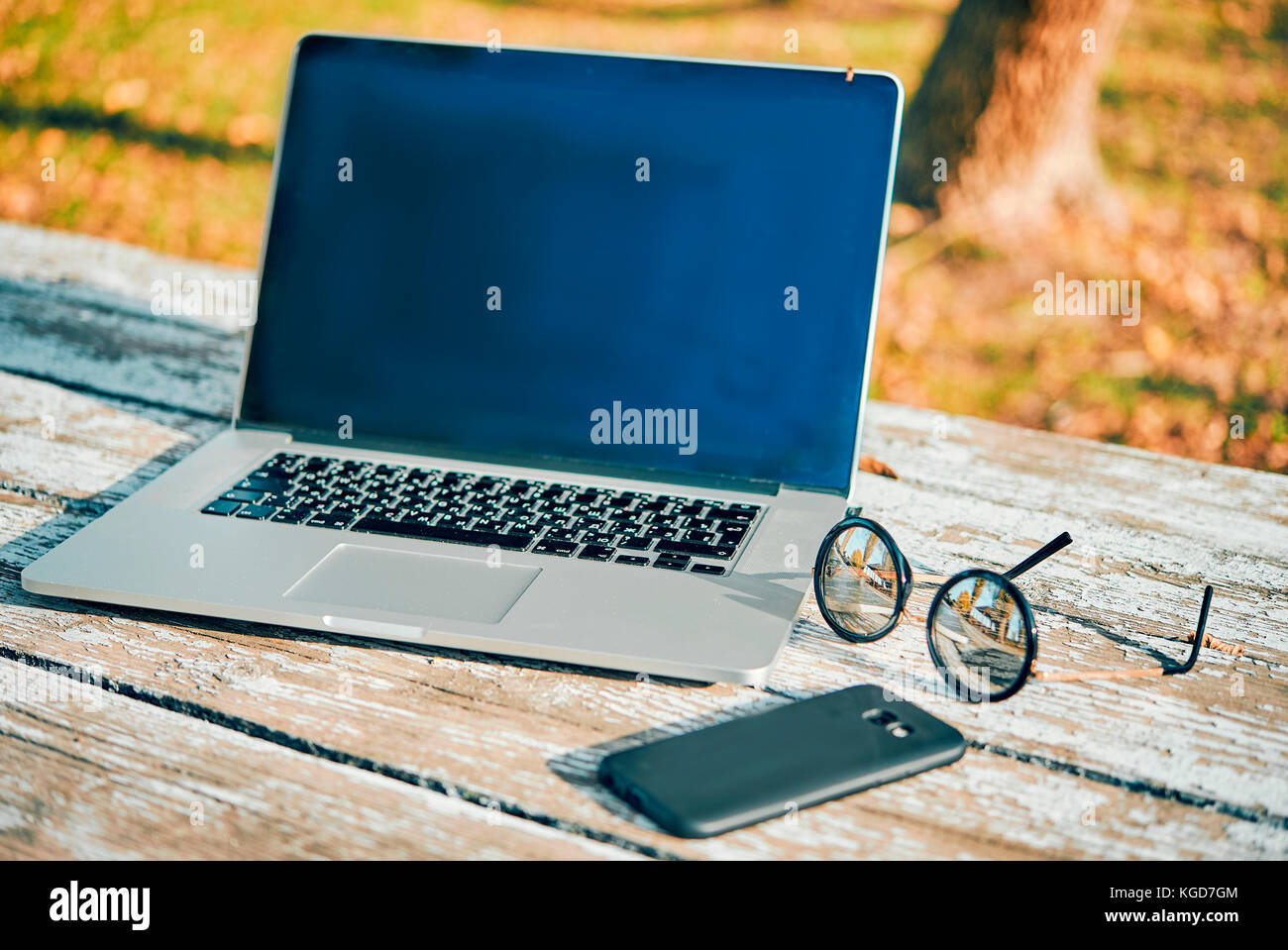Laptop and nature hi-res stock photography and images - Alamy