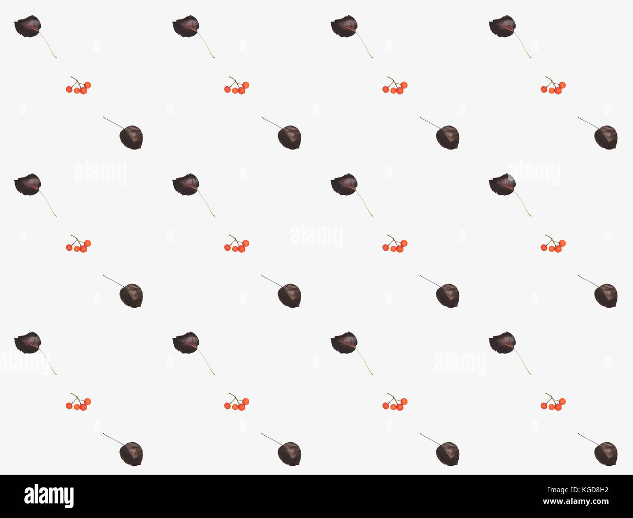 floral pattern from dried leaves Stock Photo - Alamy