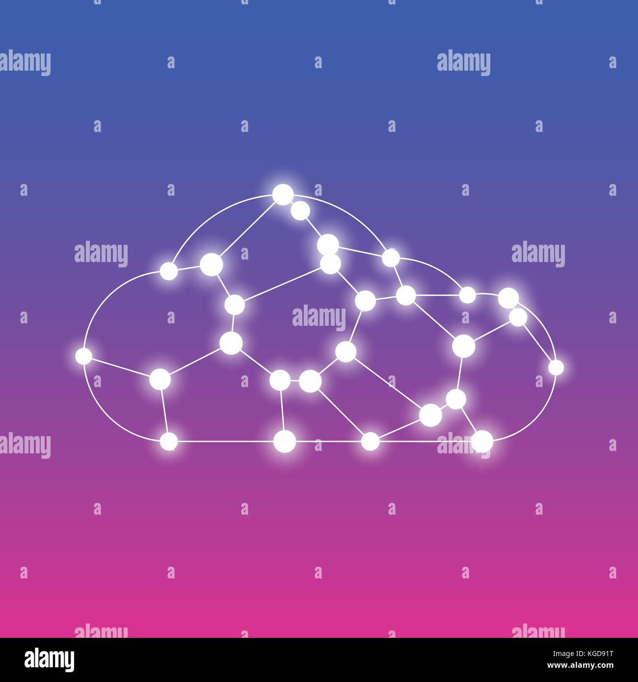 Creative cloud computing concept background for your business. V Stock ...