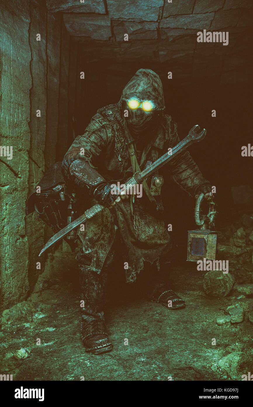 Underground post apoc beast Stock Photo - Alamy
