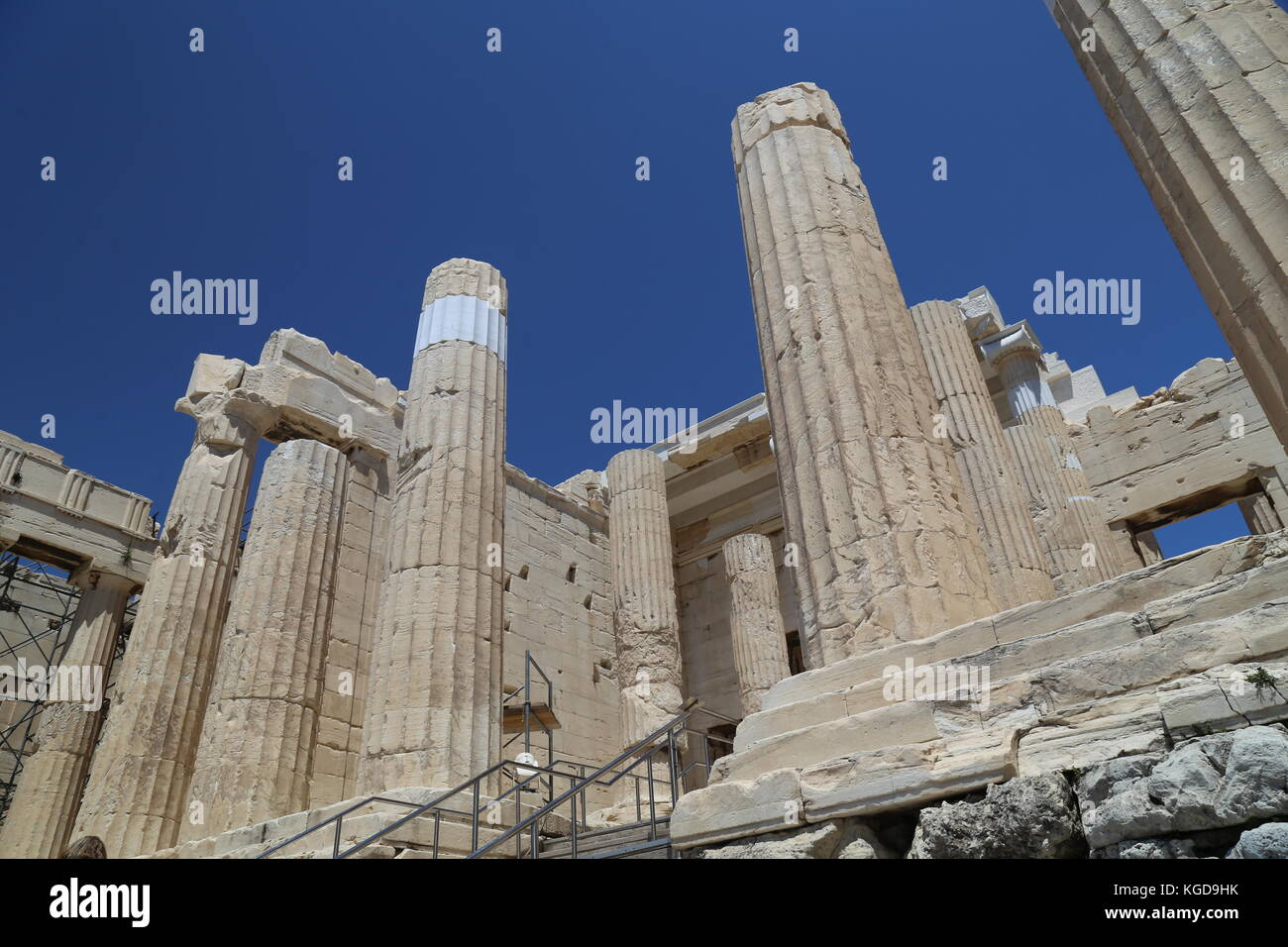 Athenian Acropolis - Propylaea Stock Photo - Alamy