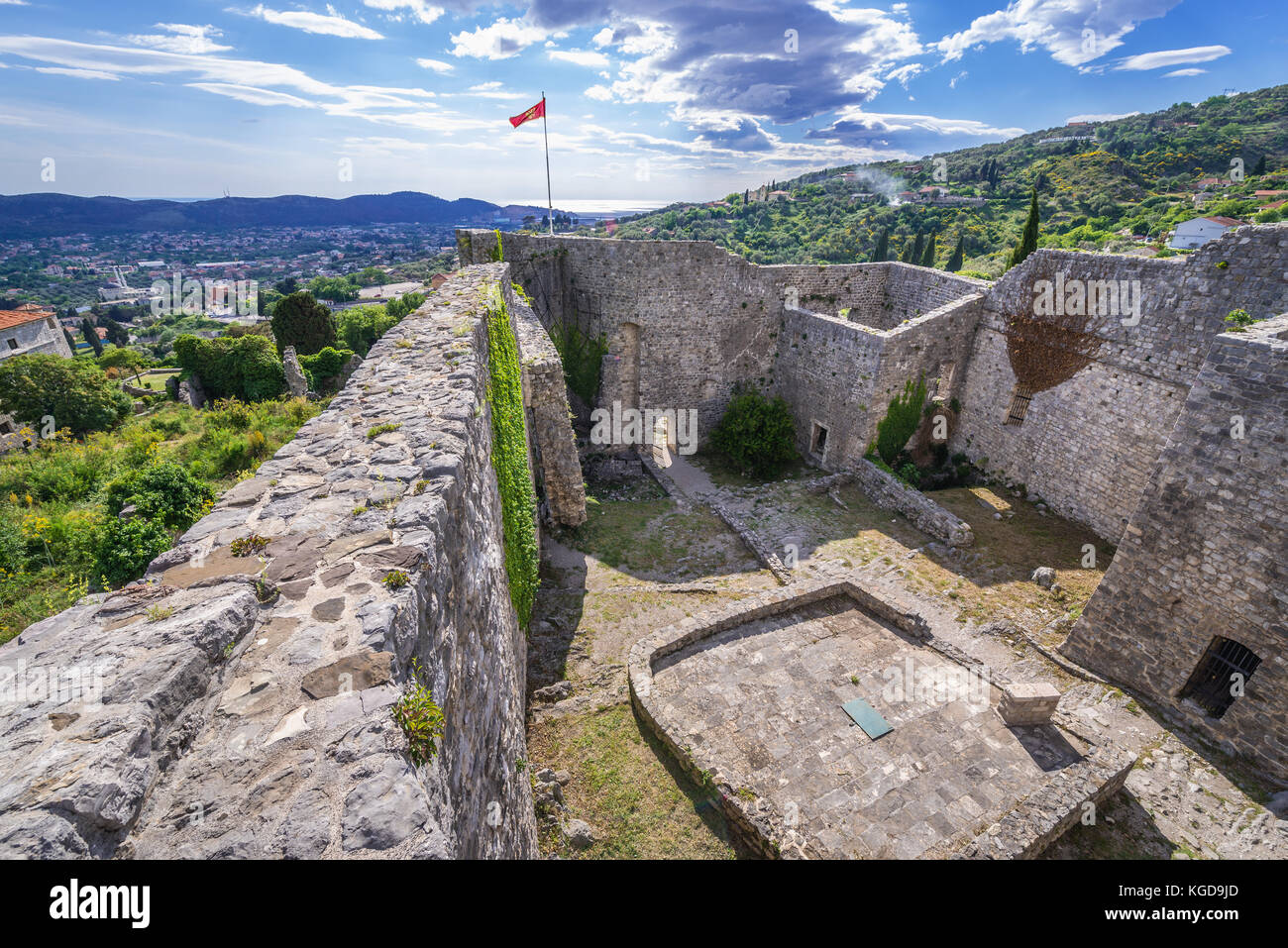 Citadel courtyard in Stari Bar (Old Bar) - small town near Bar city ...