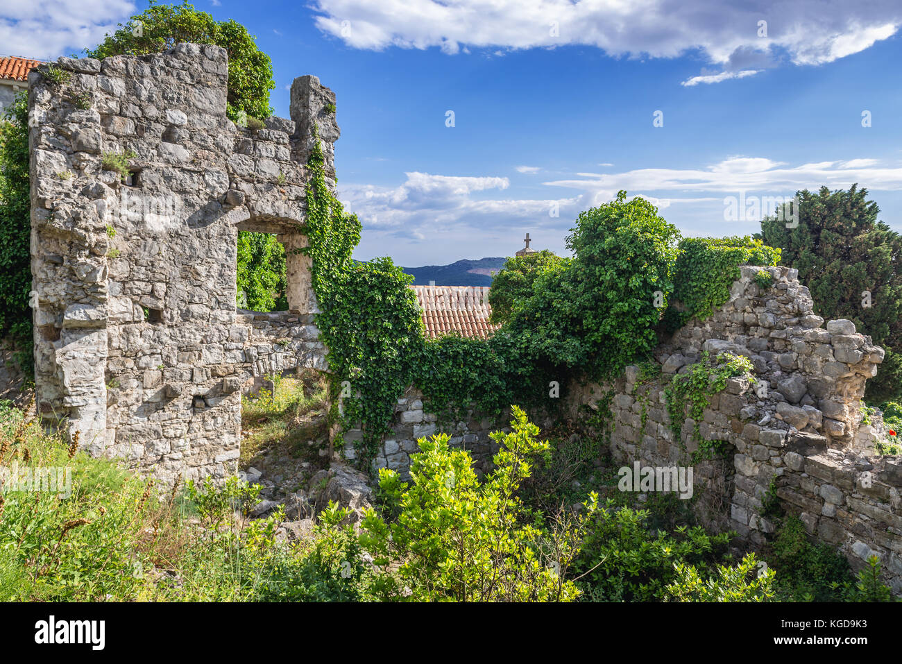 Fortress ruins in Stari Bar (Old Bar) - small town near Bar city, part ...