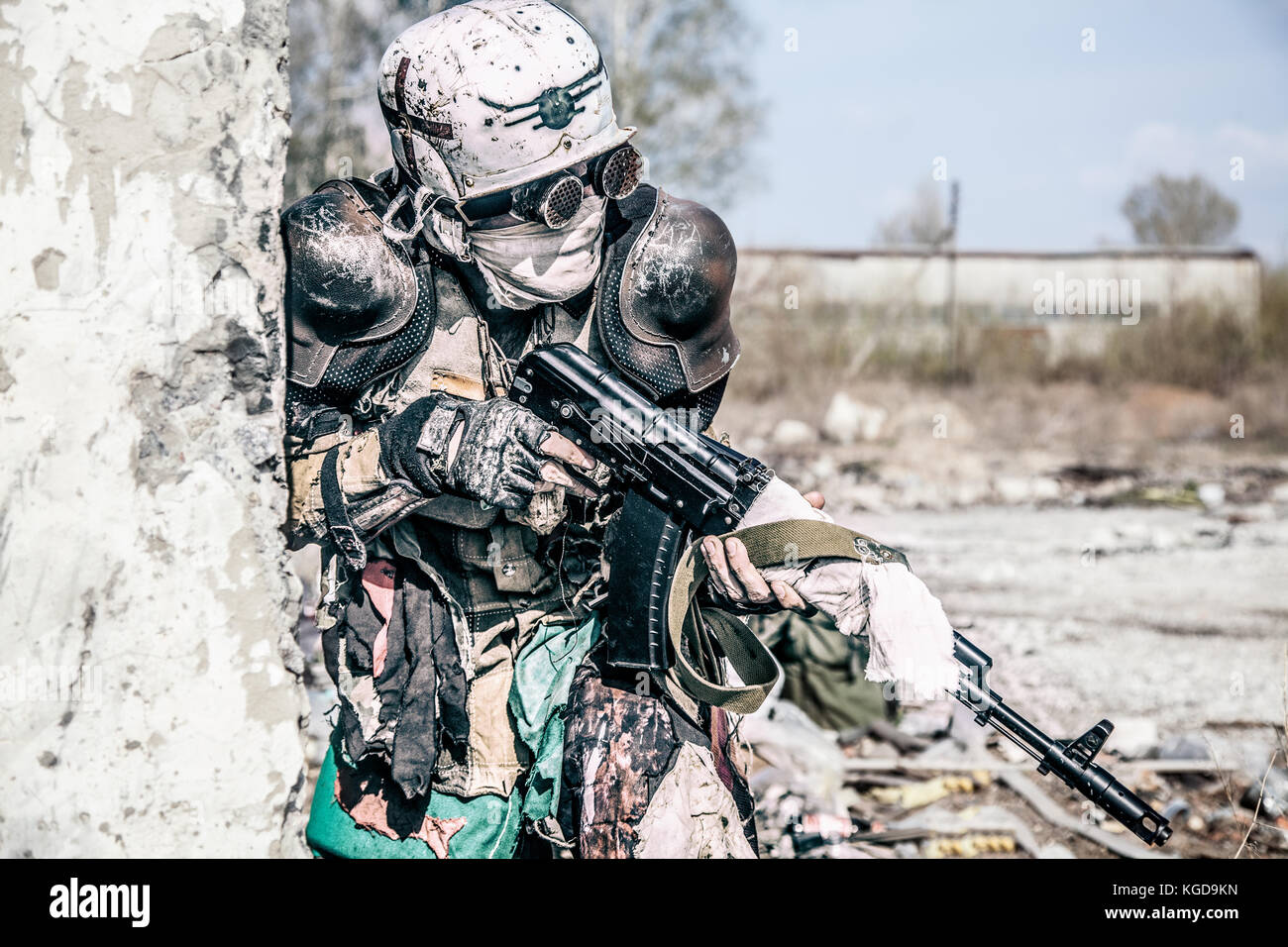 Post apoc beast survivor Stock Photo - Alamy