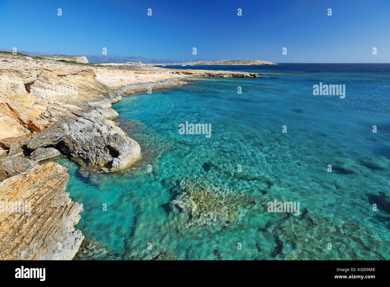 A beach of Koufonissi island in Cyclades, Greece Stock Photo - Alamy