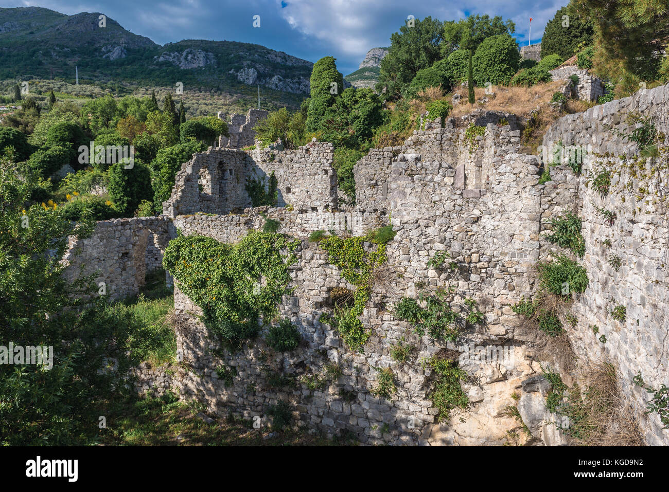 Fortress ruins in Stari Bar (Old Bar) - small town near Bar city, part ...