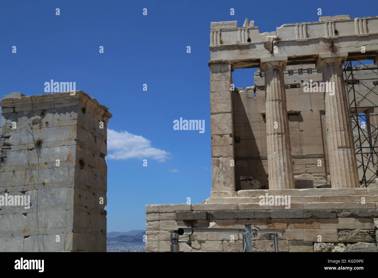 Athenian Acropolis - Propylaea Stock Photo - Alamy