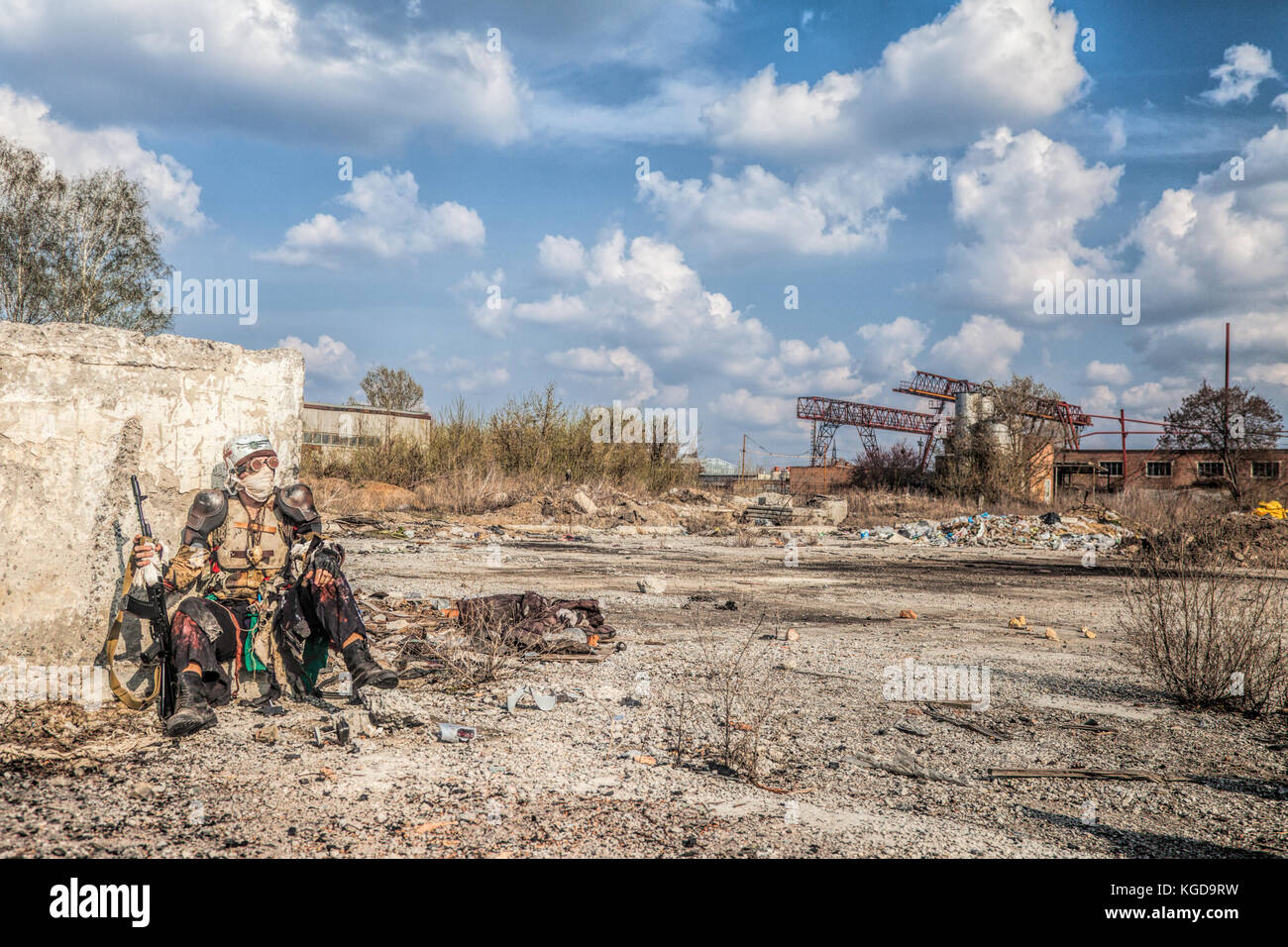 Post apoc beast survivor Stock Photo - Alamy