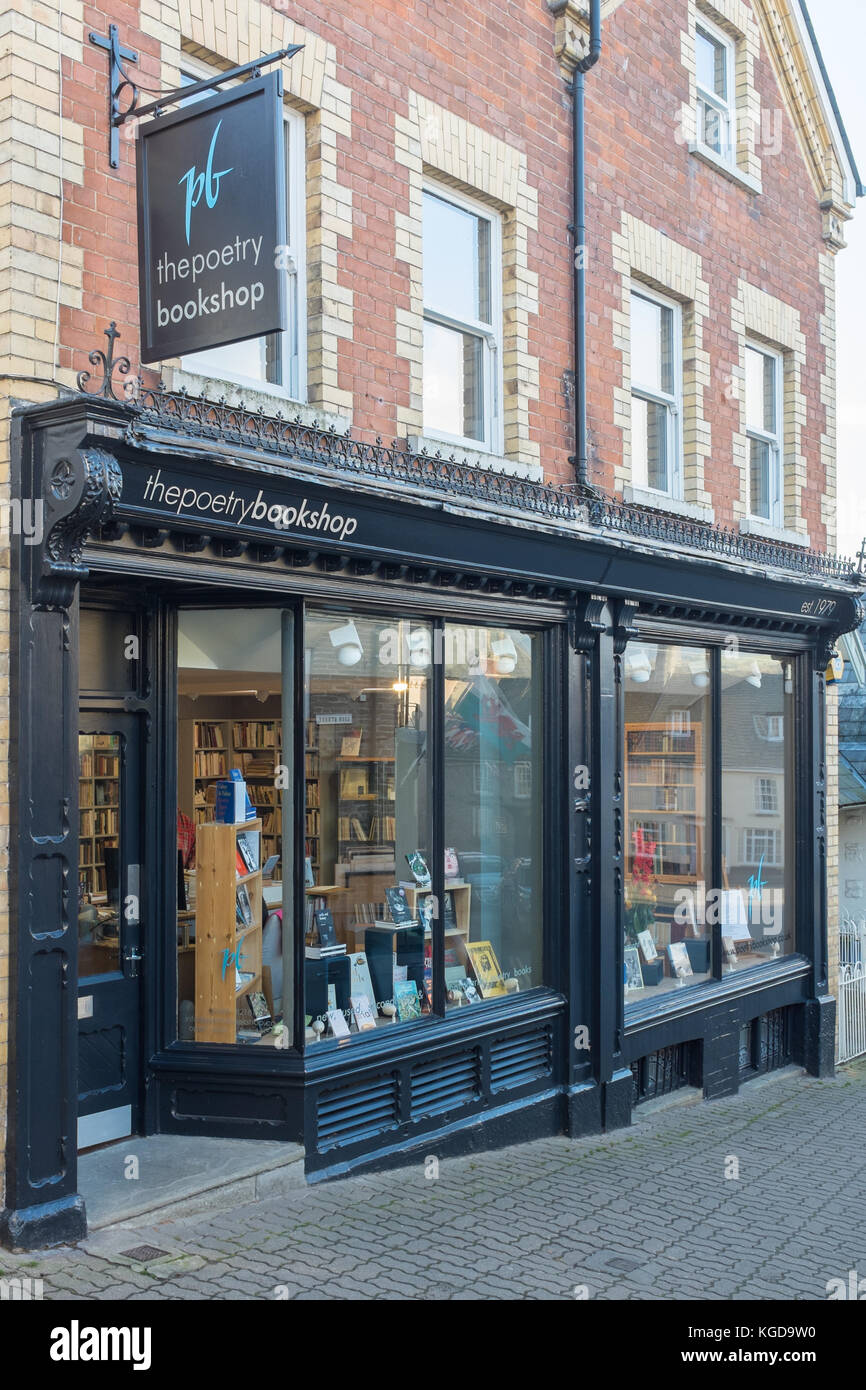 The Poetry Bookshop in Hay-on-Wye Stock Photo - Alamy