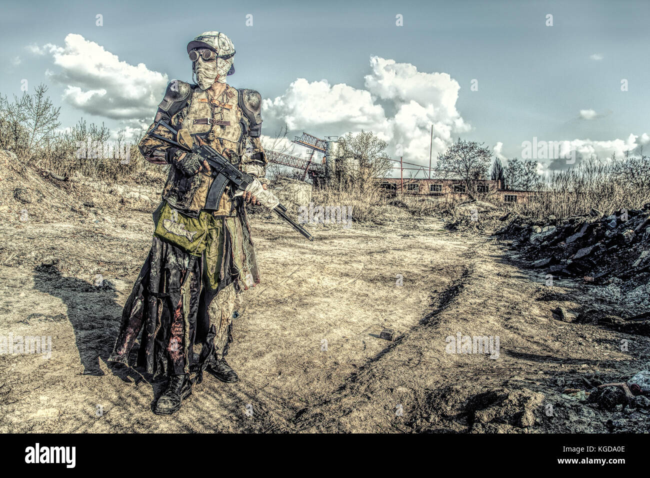 Post apoc beast survivor Stock Photo - Alamy