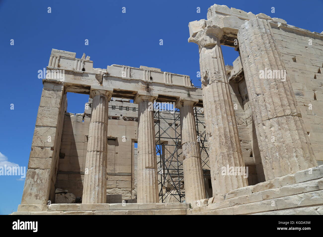 Athenian Acropolis - Propylaea Stock Photo - Alamy