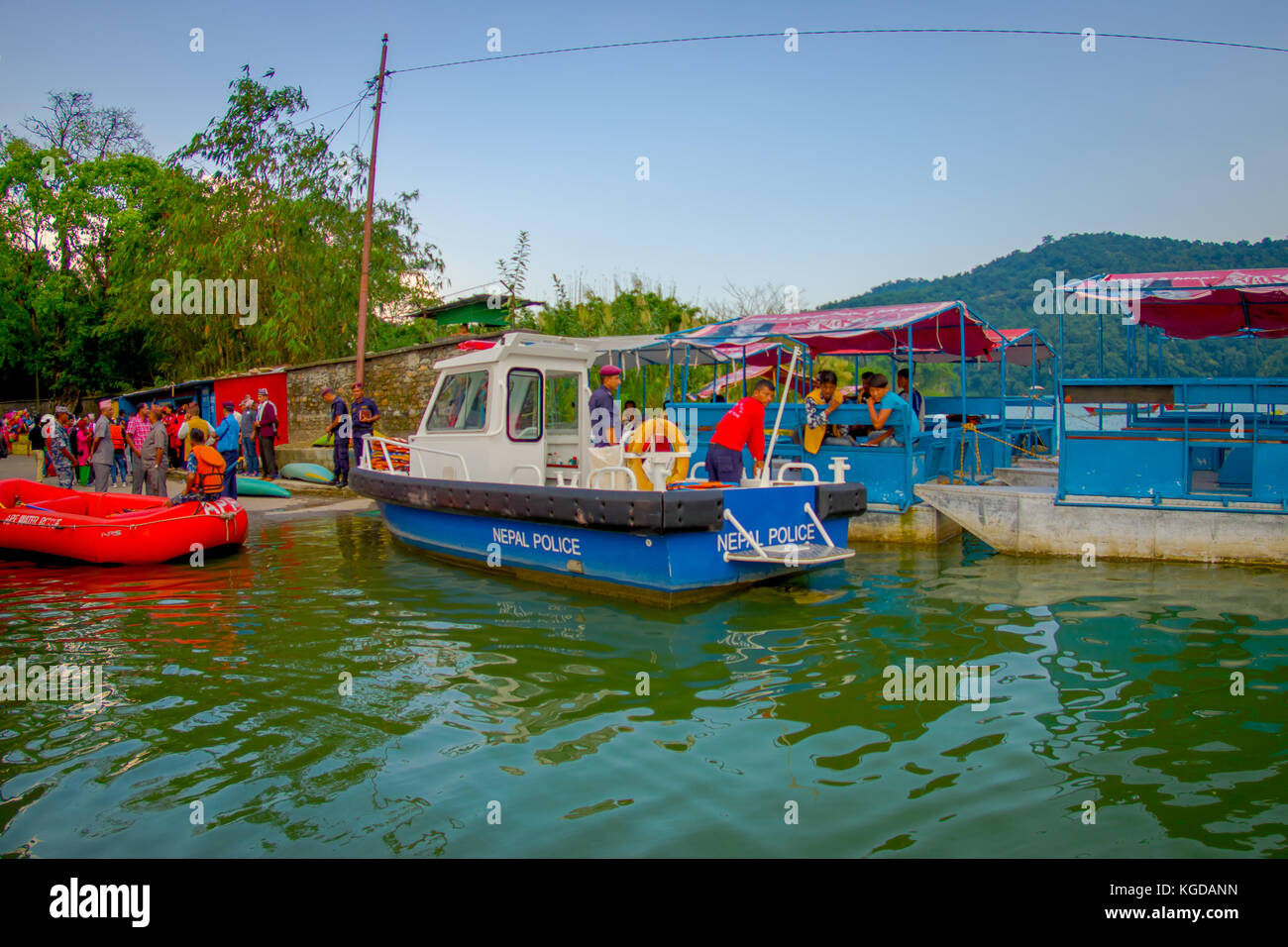 Pokhara and nepal and tal bahari hi-res stock photography and images ...