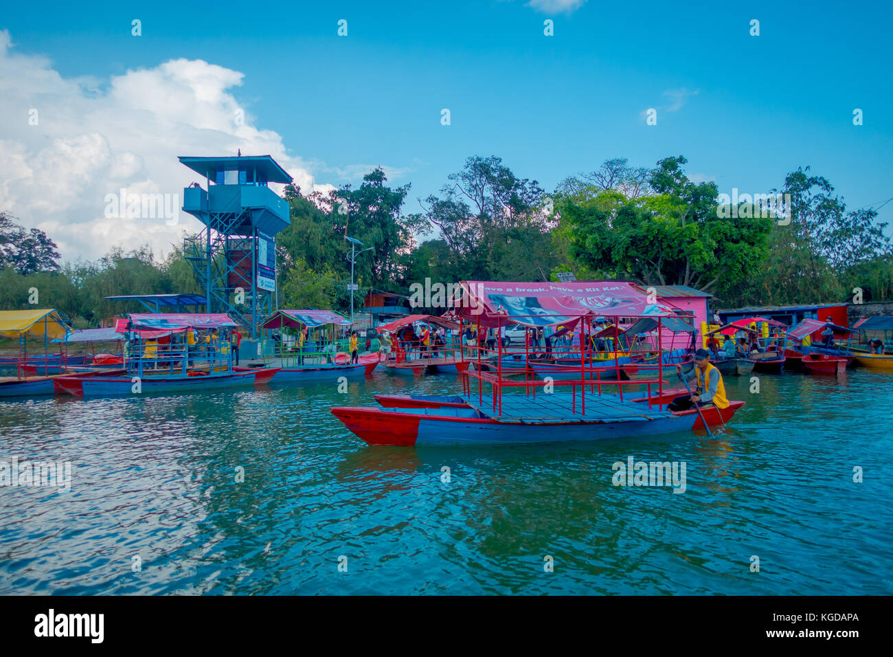 Pokhara and nepal and tal bahari hi-res stock photography and images ...