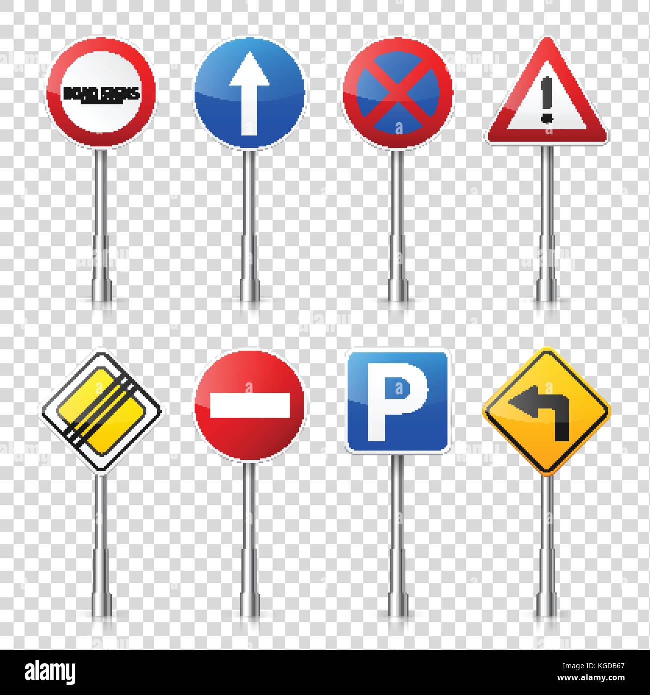 Traffic Signs And Symbols With Names