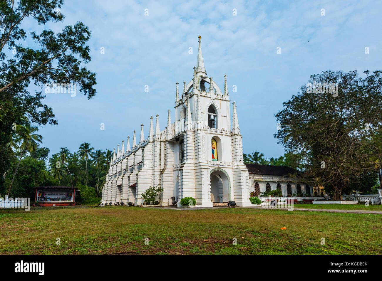 Mae De Deus Church at Saligao, Goa Stock Photo - Alamy