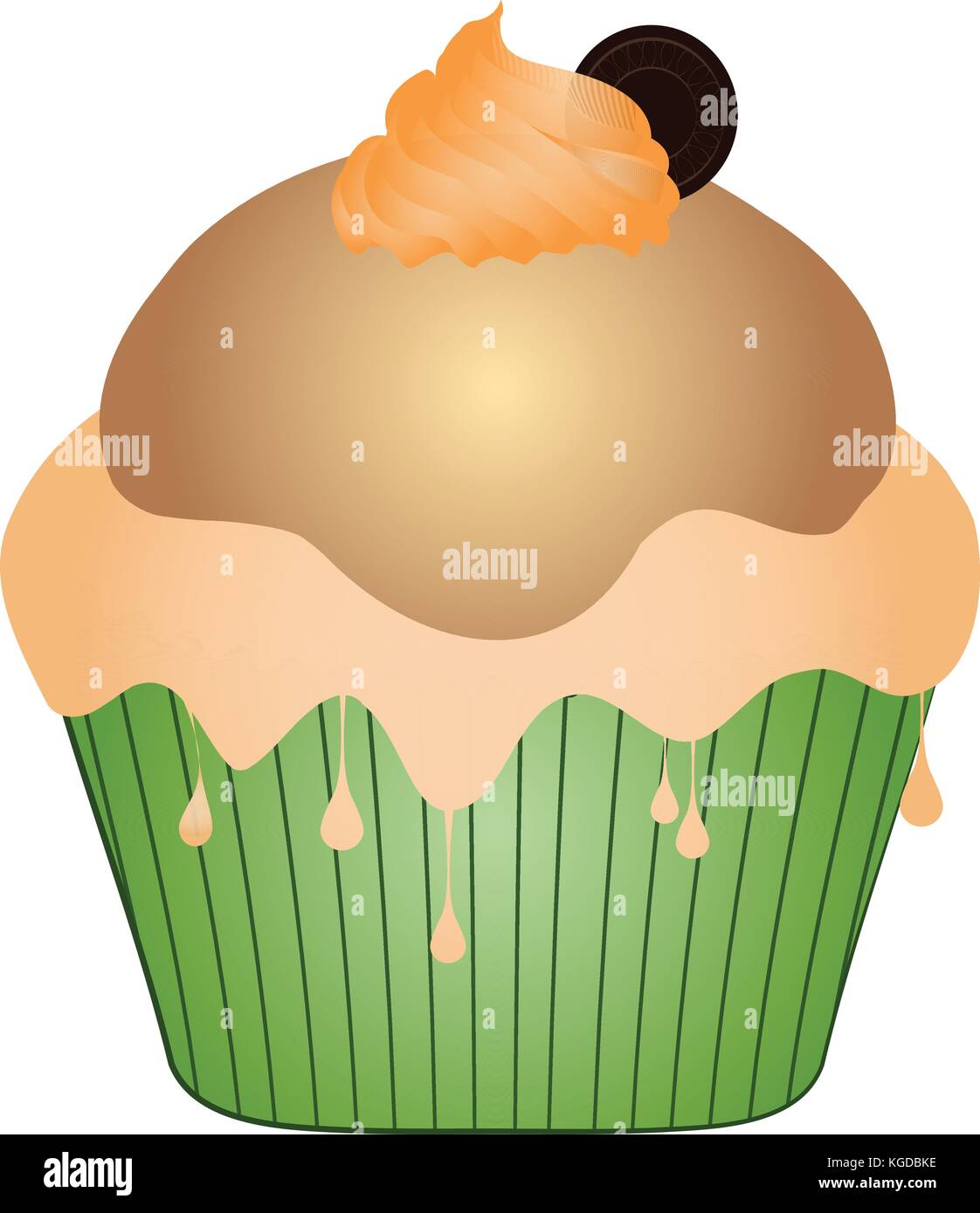 Iced cookie illustration Stock Vector Images - Alamy