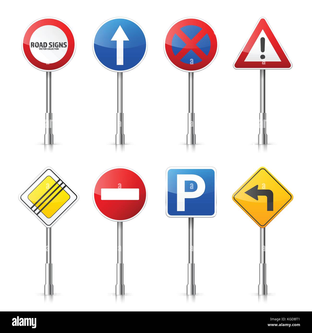 Road signs collection hi-res stock photography and images - Alamy