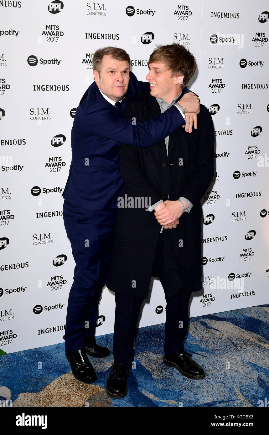 Sony Music Entertainment CEO Rob Stringer and George Ezra (right ...