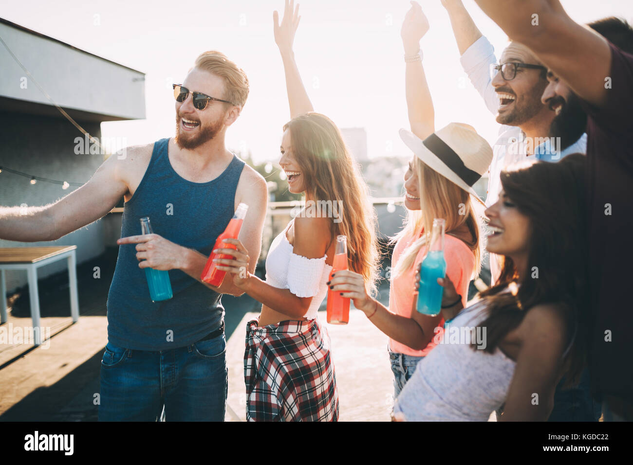 Happy group of friends people team hi-res stock photography and images ...