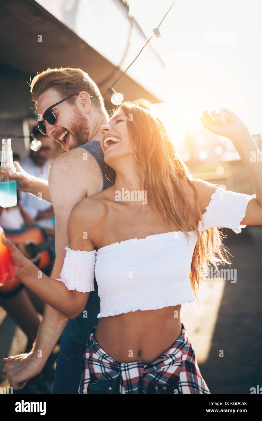 Couple dancing at party hi-res stock photography and images - Alamy