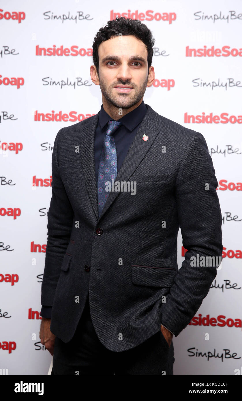 Davood Ghadami attending the Inside Soap Awards 2017 held at The ...