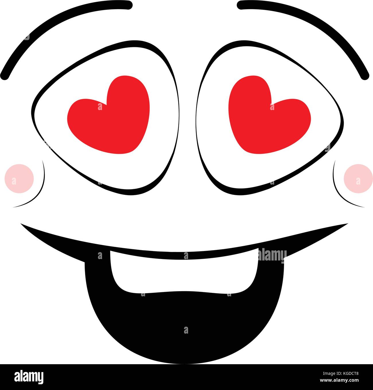 Emoticon love comic image hi-res stock photography and images - Alamy