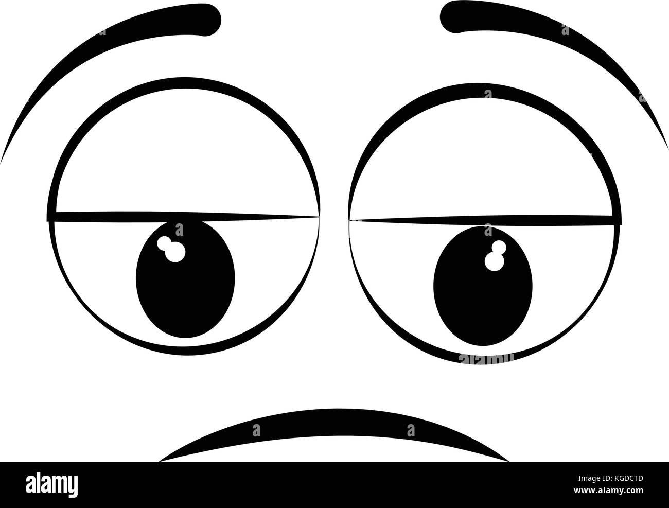 Face emotional expression sadness Cut Out Stock Images & Pictures - Alamy