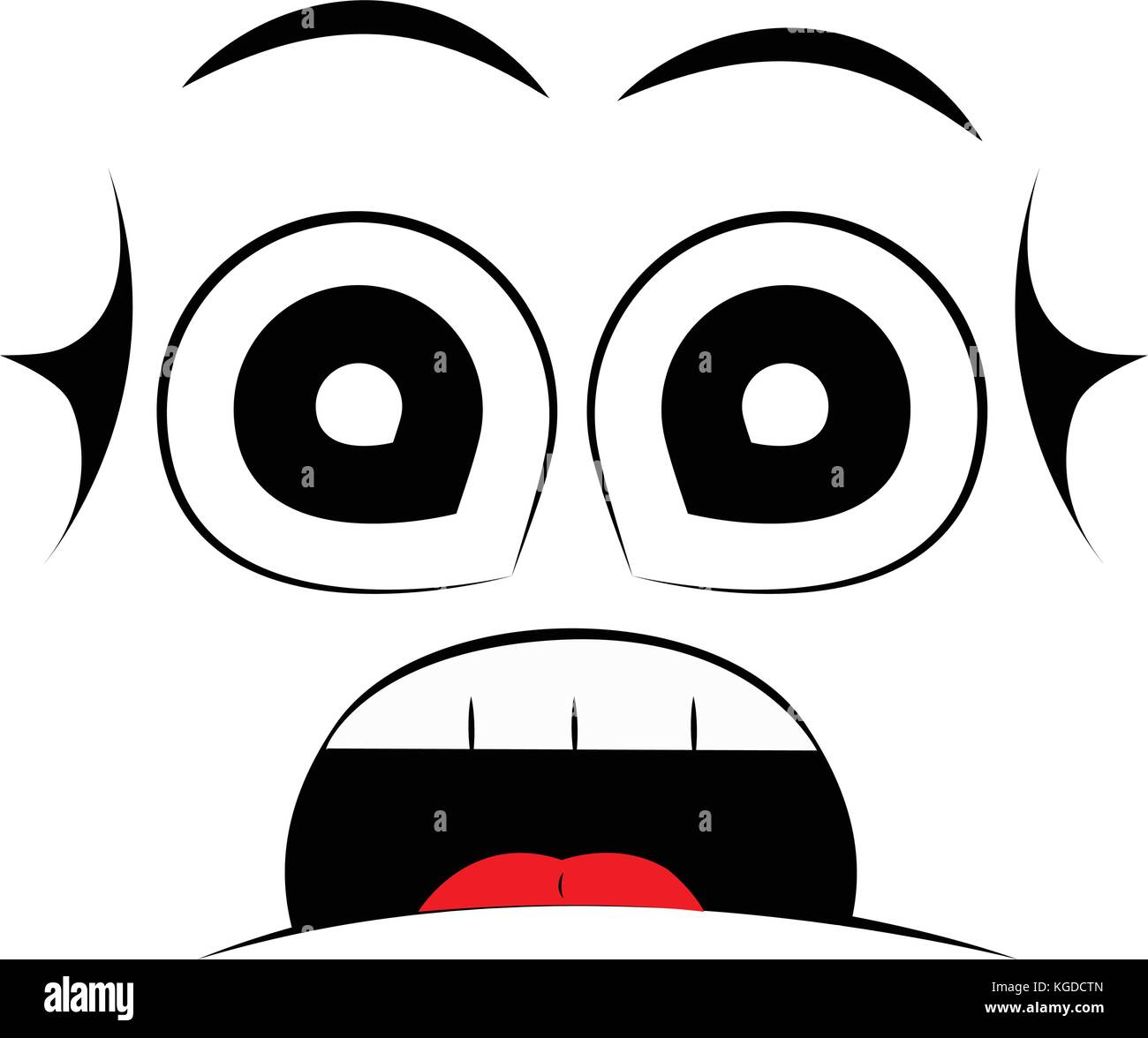 Abstract surprised expression Stock Vector Image & Art - Alamy
