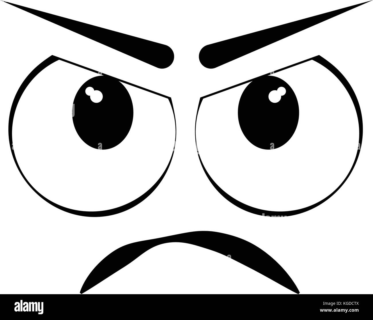 Facial anger Stock Vector Images - Alamy