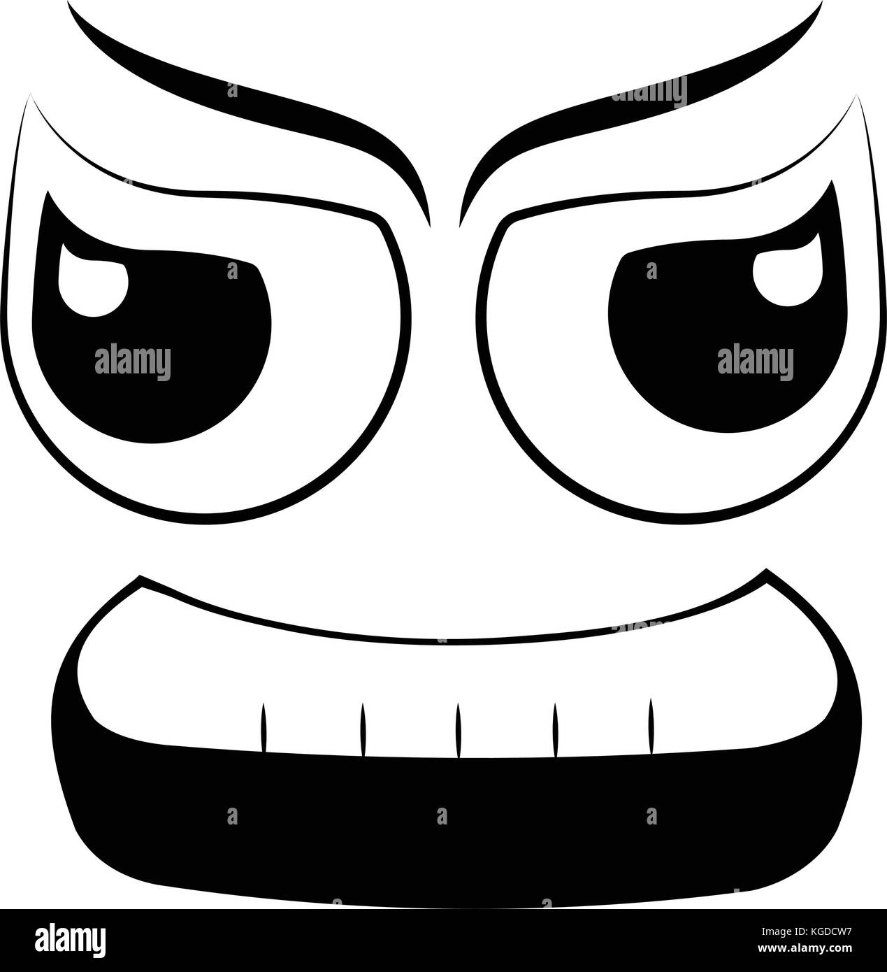 Abstract angry expression Stock Vector Image & Art - Alamy