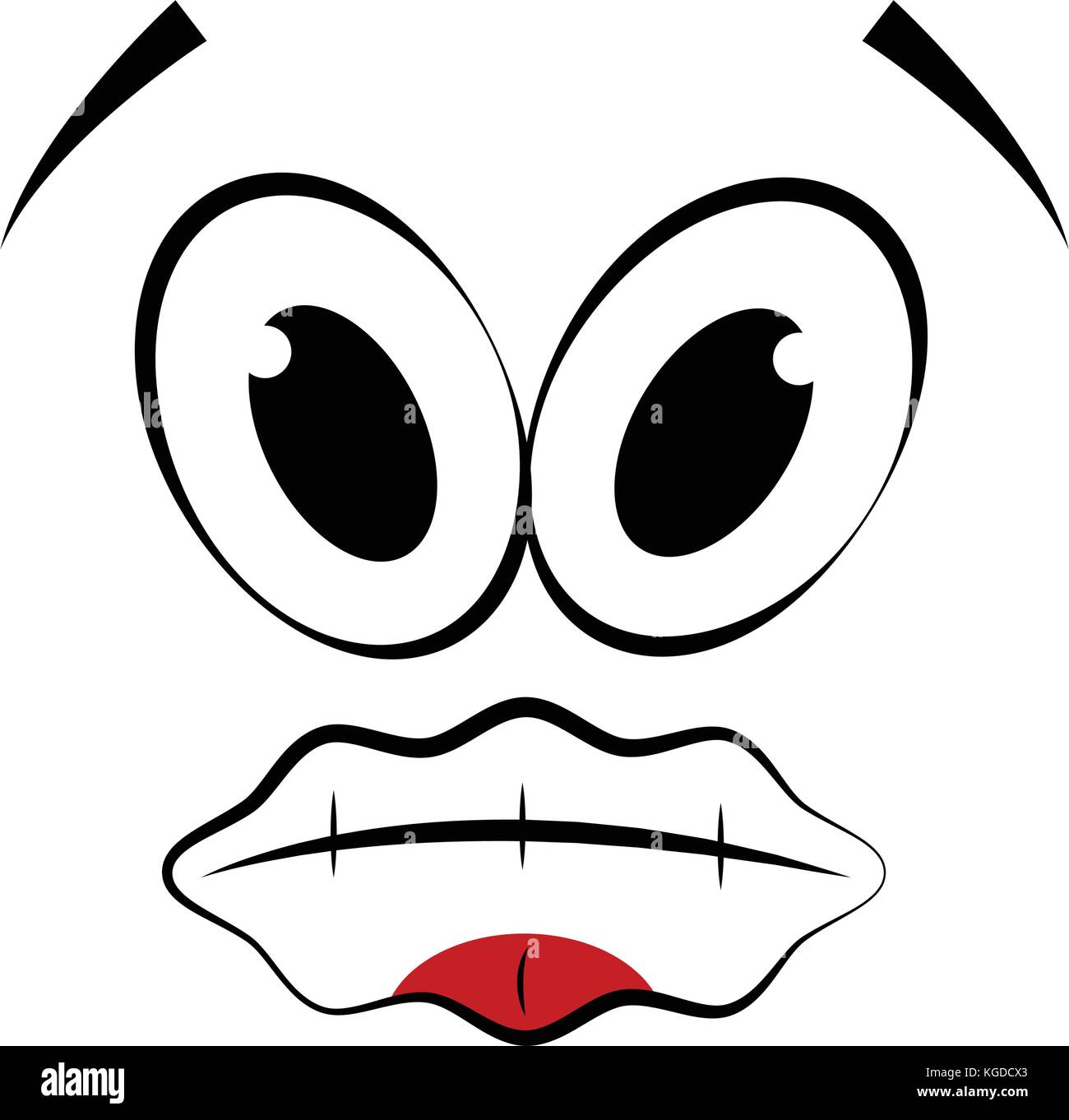 Abstract dumb expression Stock Vector Image & Art - Alamy