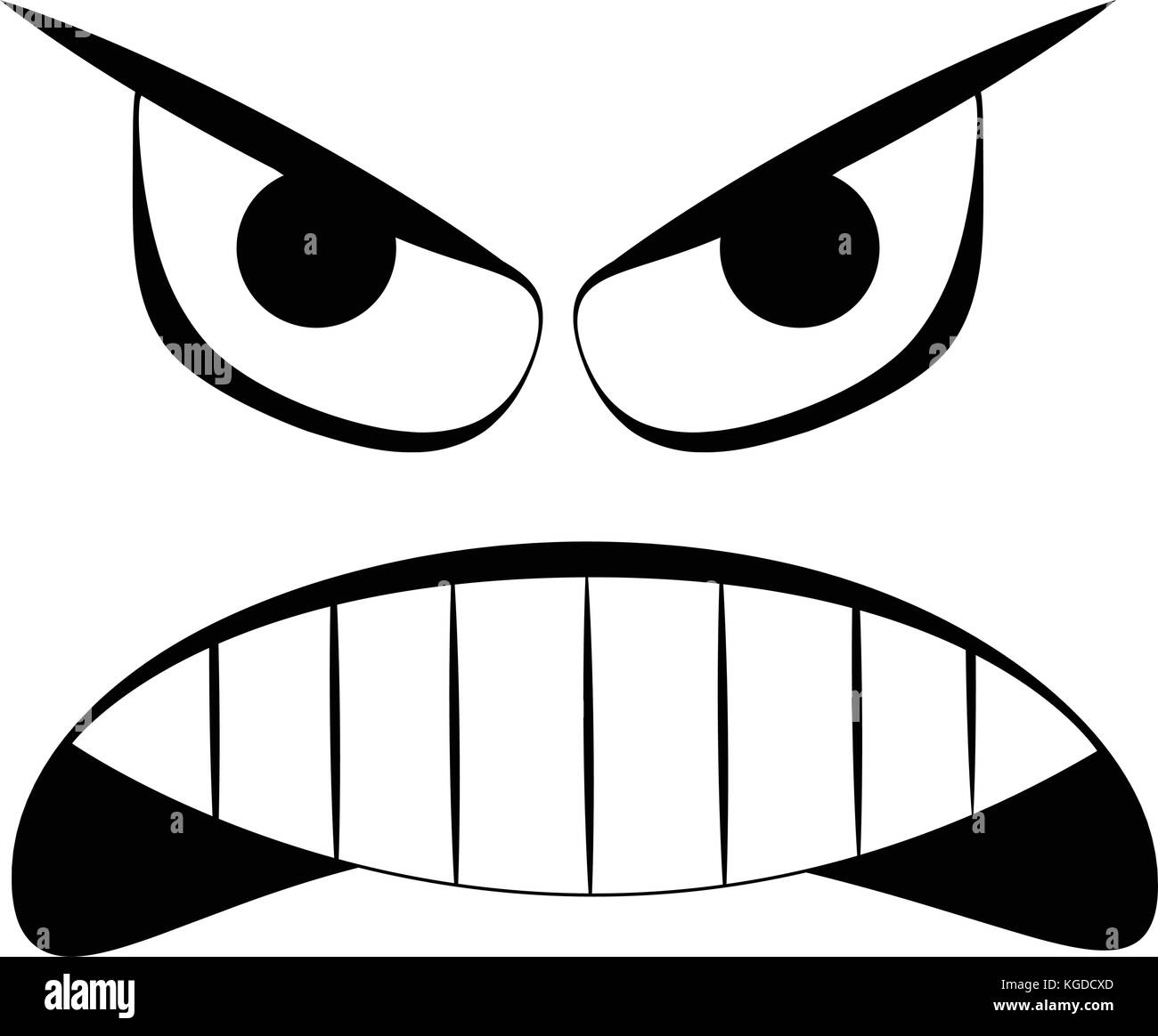 Abstract angry expression Stock Vector Image & Art - Alamy