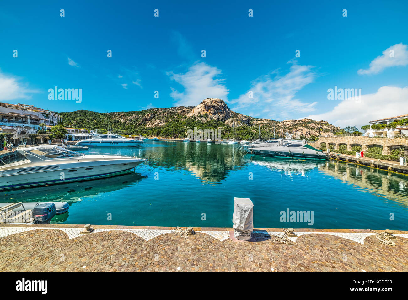 Poltu Quatu on a clear day, Sardinia Stock Photo - Alamy
