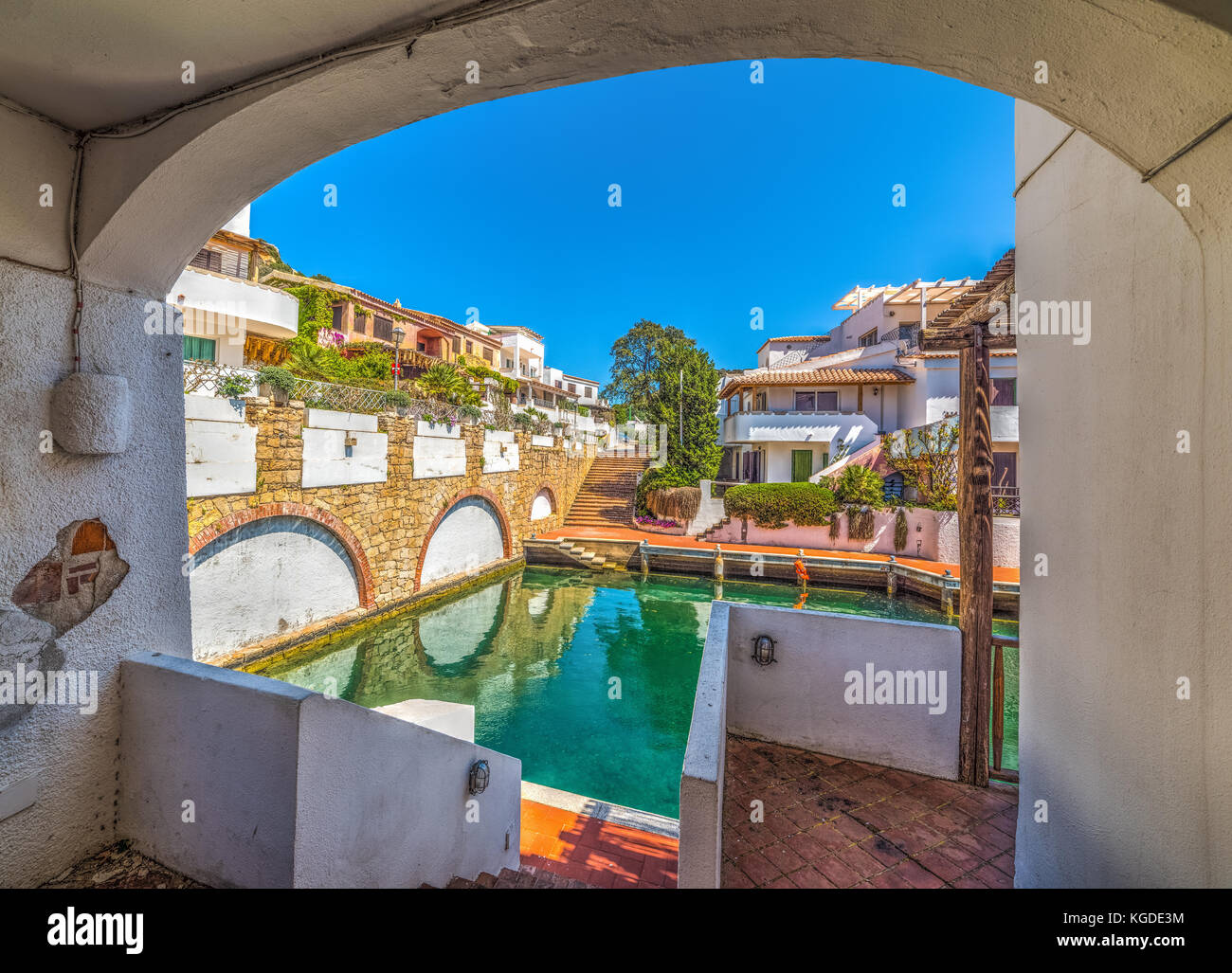 Poltu Quatu on a clear day, Sardinia Stock Photo - Alamy