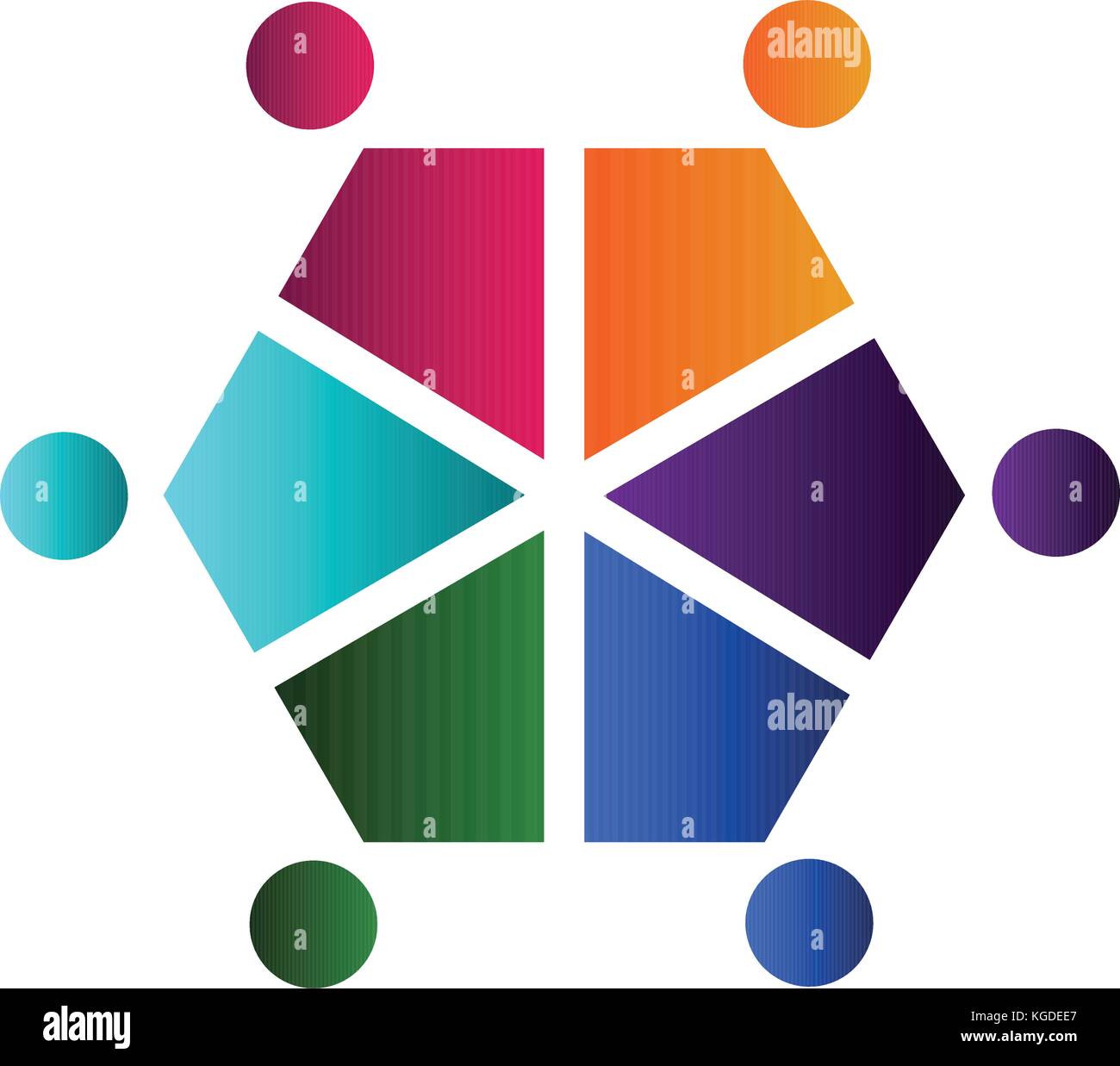 Isolated teamwork logo Stock Vector Image & Art - Alamy