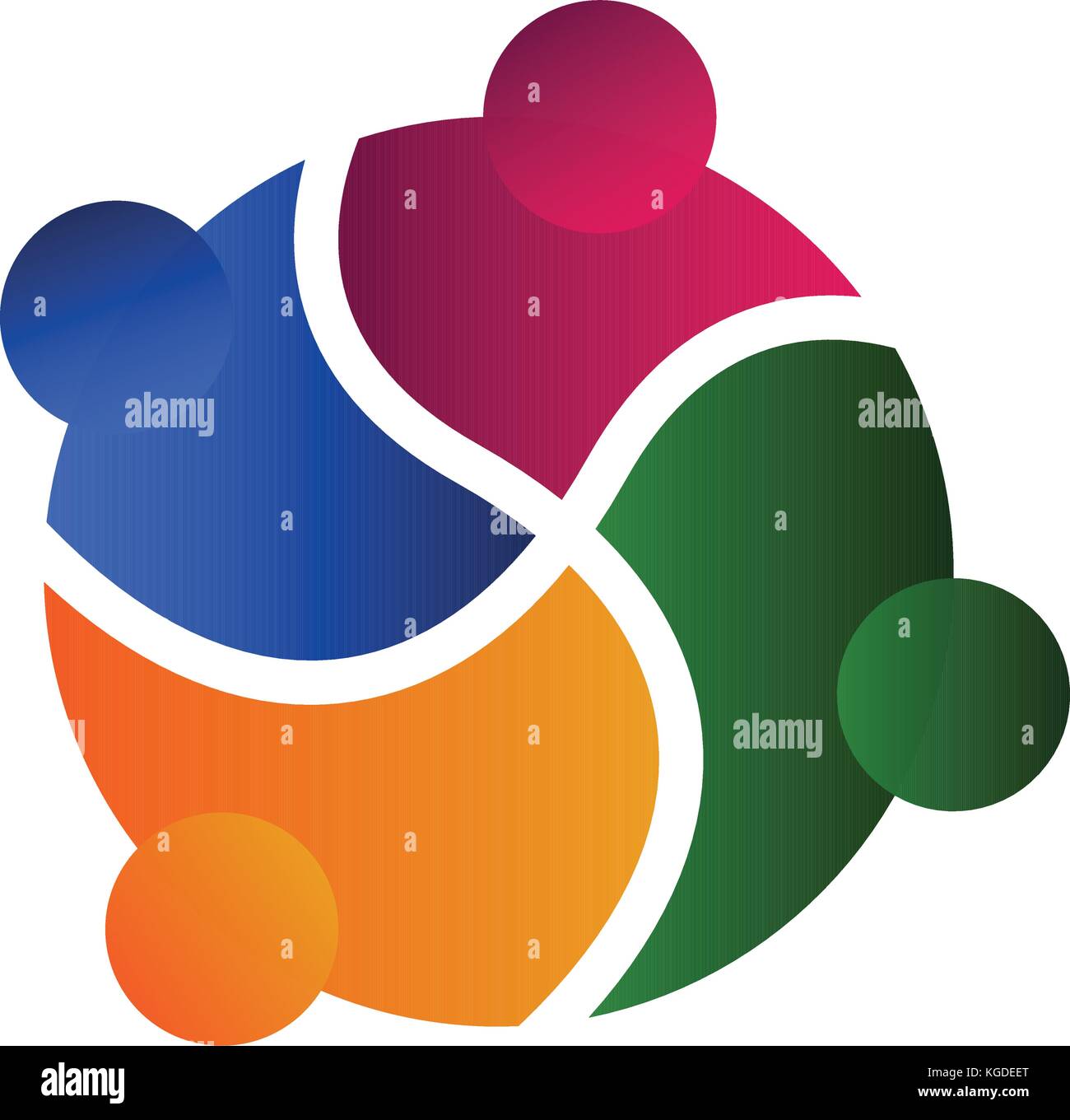 Isolated teamwork logo Stock Vector Image & Art - Alamy