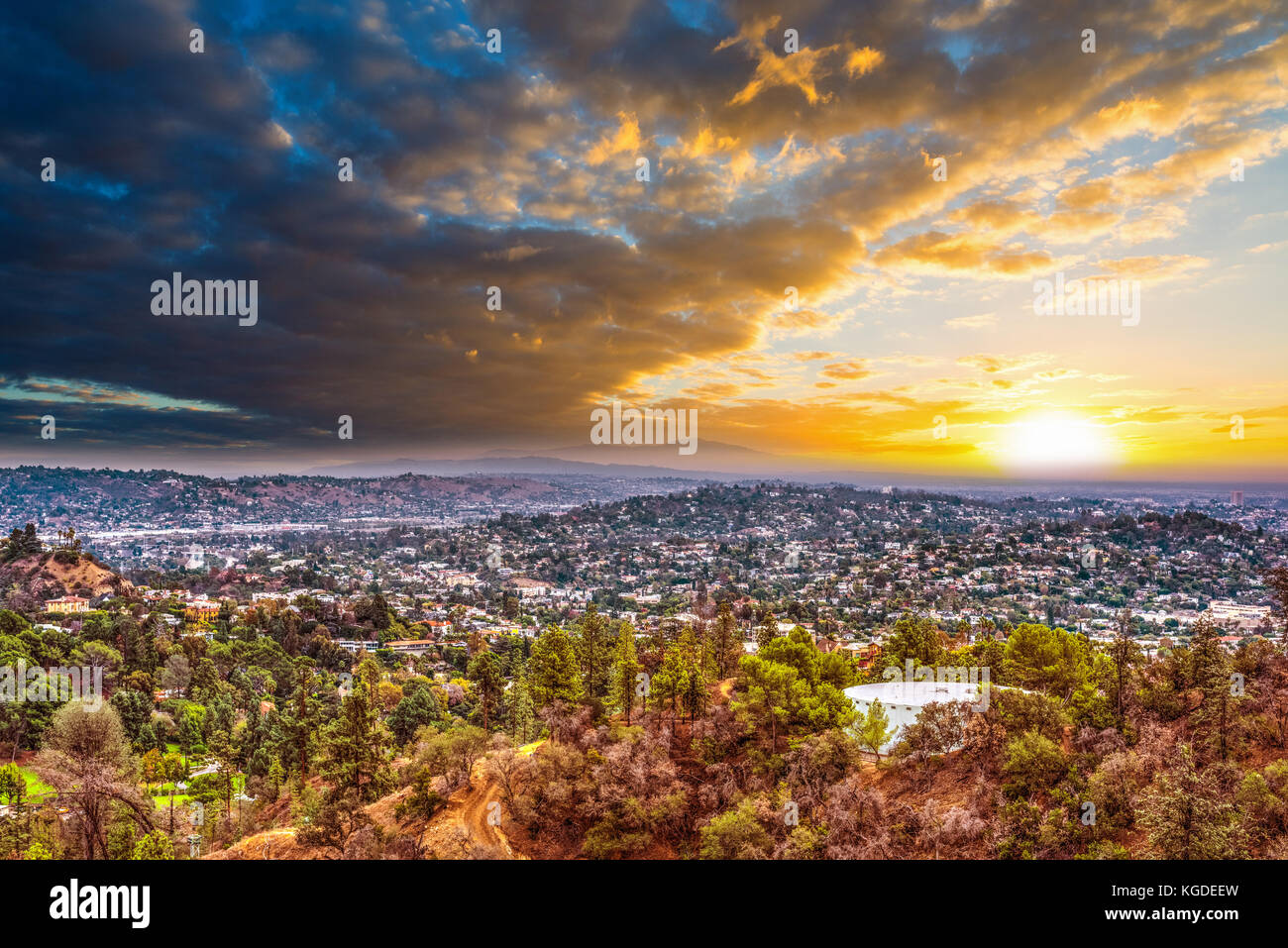 Cloudy sky over L.A Stock Photo - Alamy