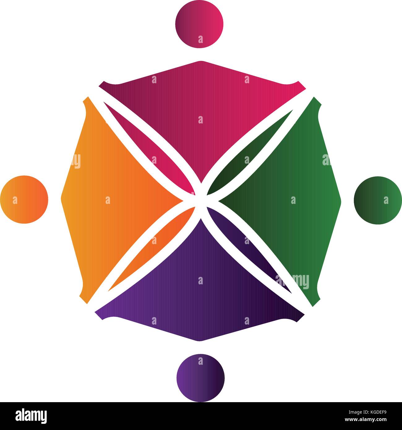 Isolated teamwork logo Stock Vector Image & Art - Alamy