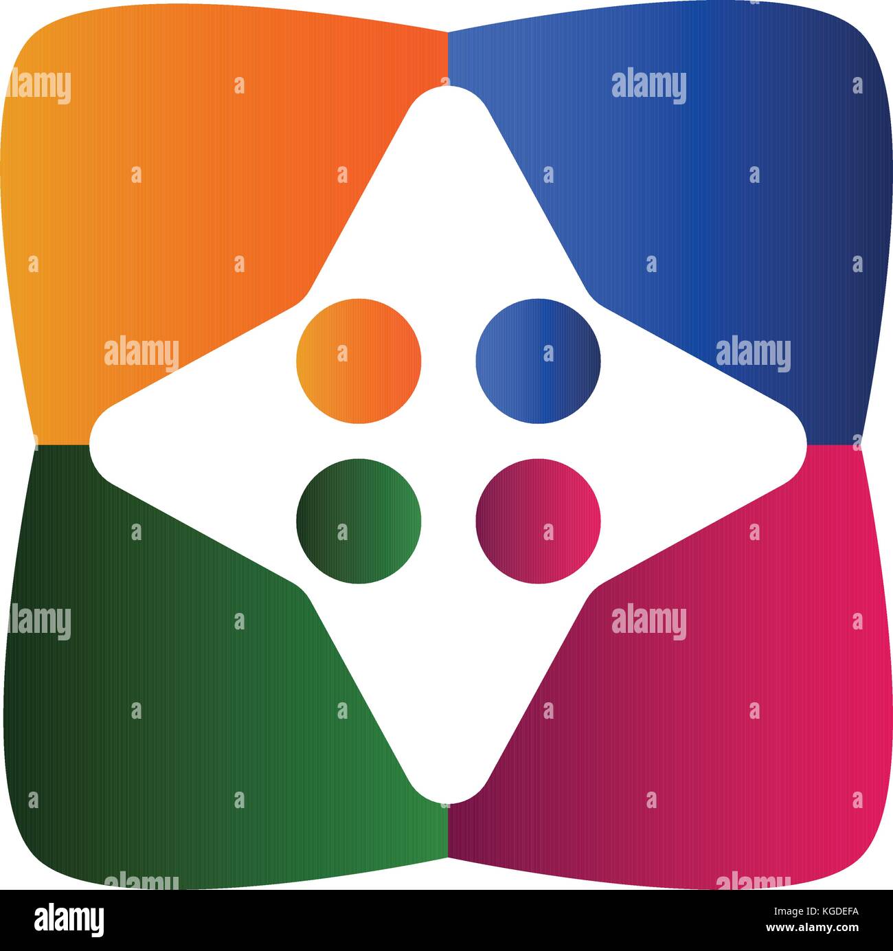 Isolated teamwork logo Stock Vector Image & Art - Alamy