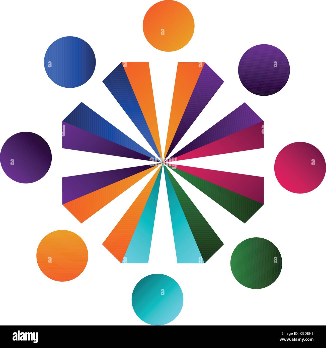 Isolated teamwork logo Stock Vector Image & Art - Alamy