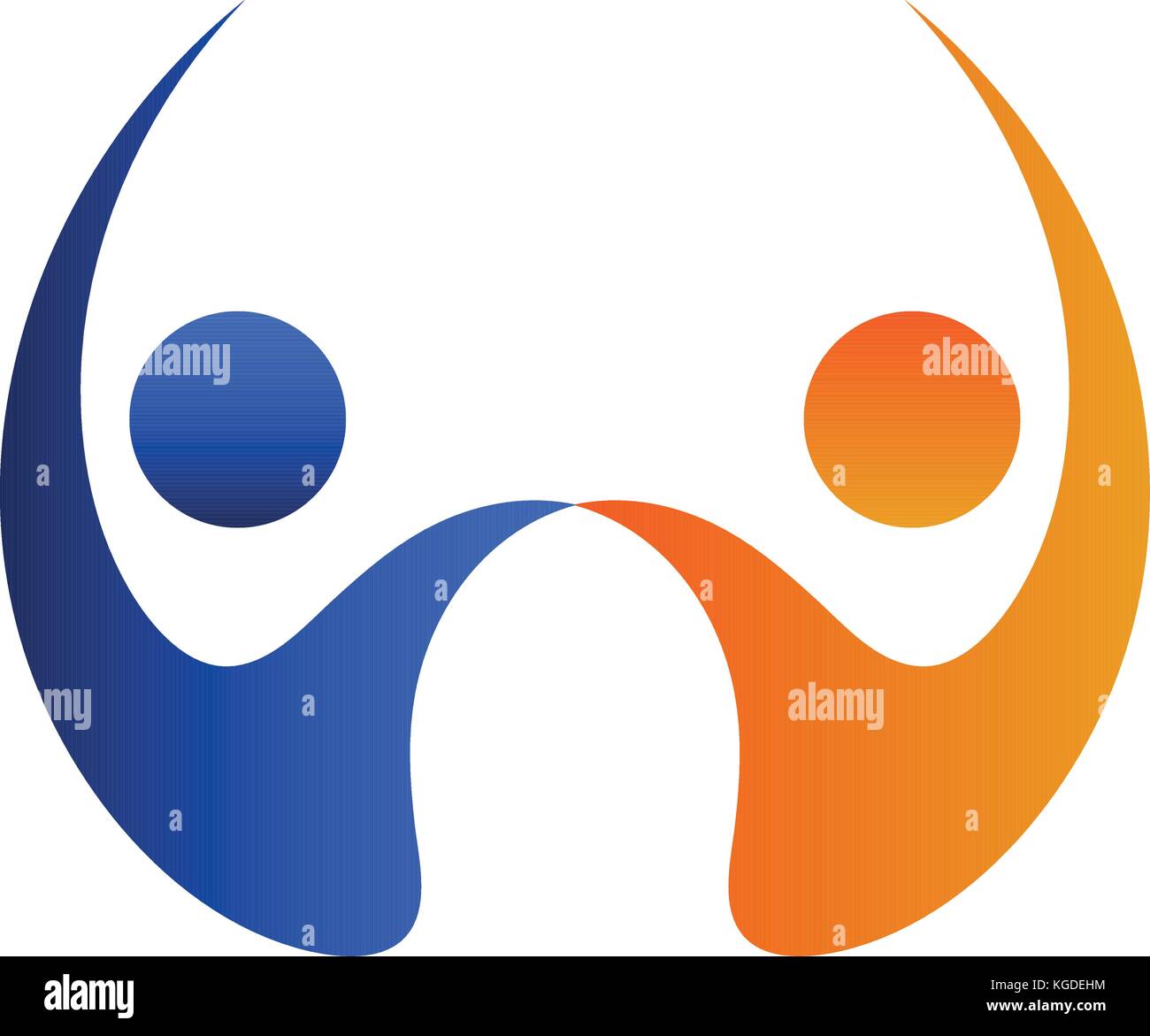 Isolated teamwork logo Stock Vector Image & Art - Alamy