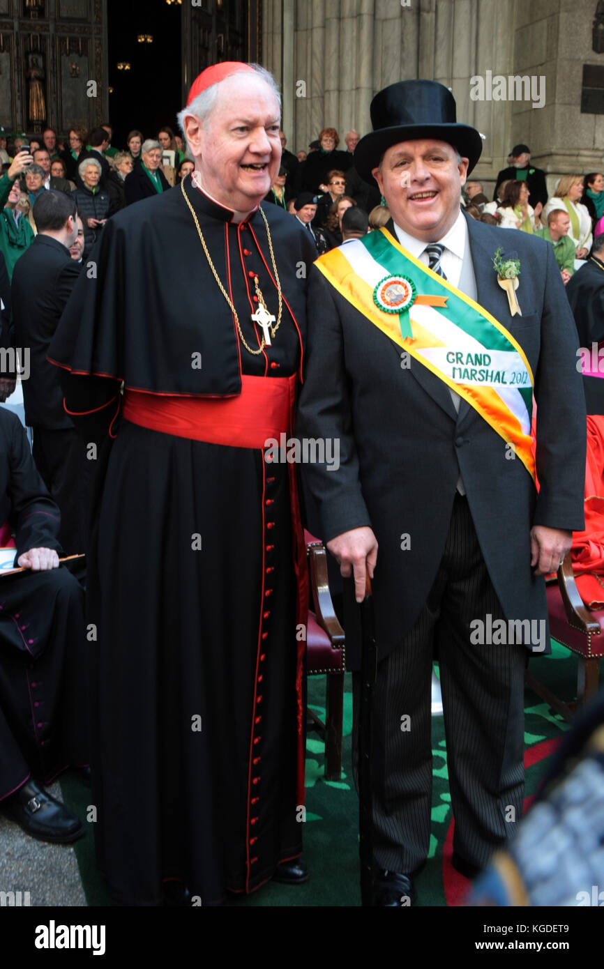 New York, NY- MARCH 12: l to r: Cardinal Edward Egan(Retired) and Grand ...