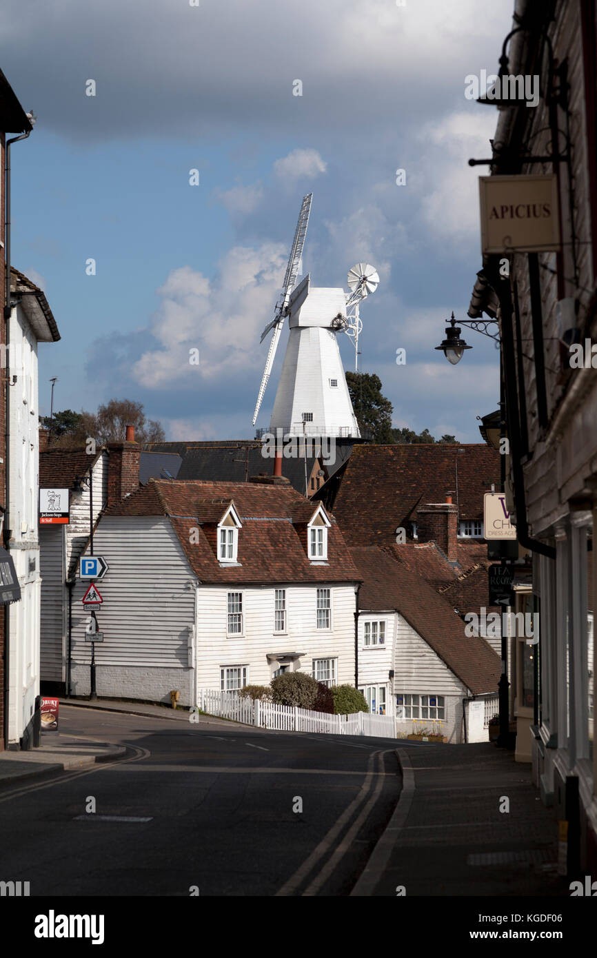 UK, Kent, Cranbrook, Union windmill, England's largest smock mill ...