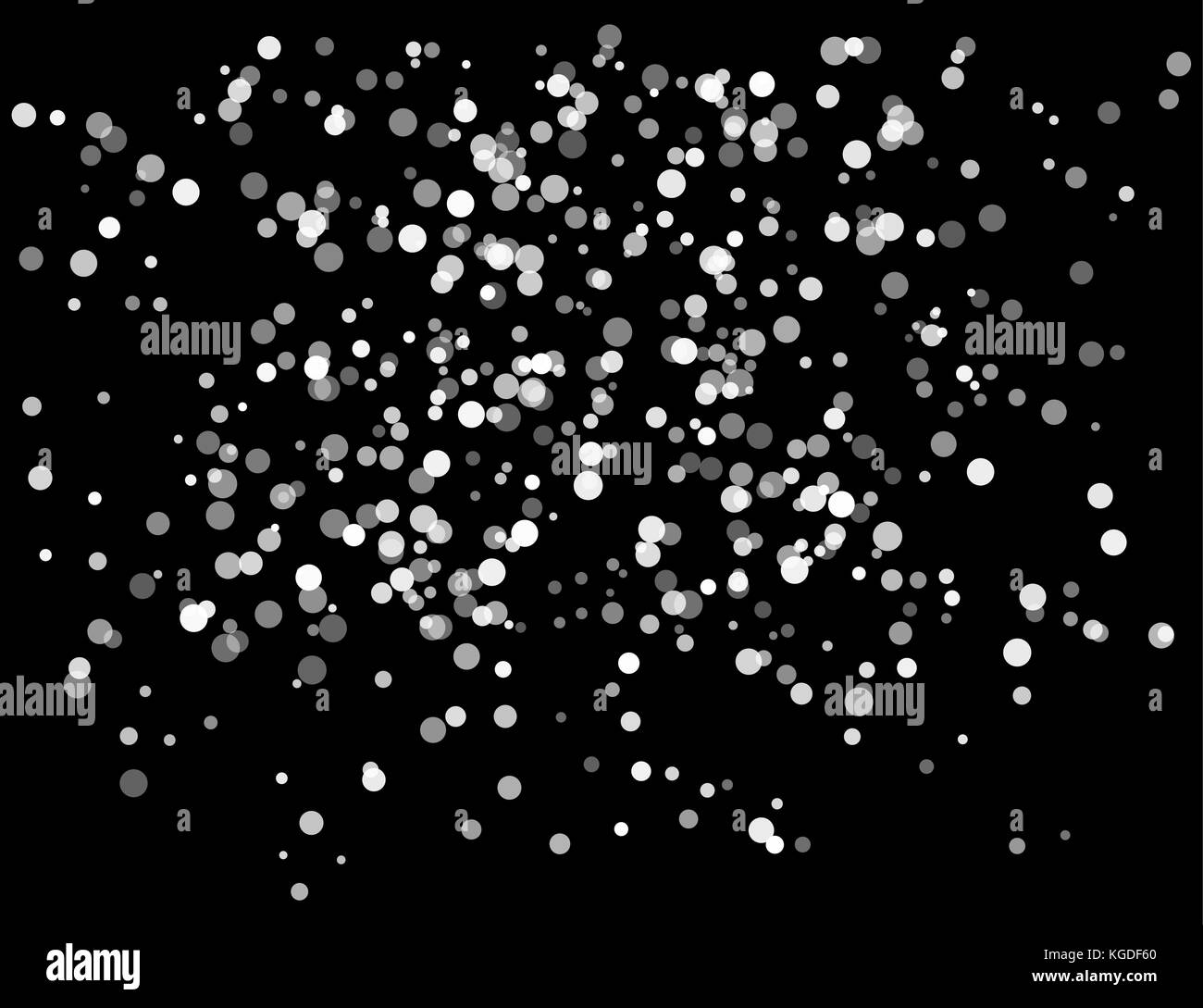 falling snow circle winter christmas beautiful background Stock Vector ...