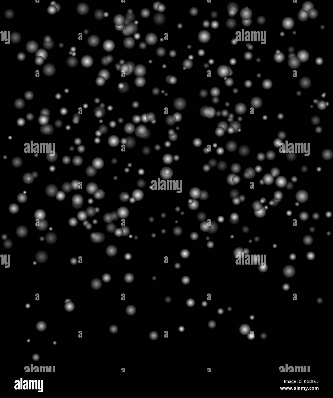 falling snow circle winter christmas beautiful background Stock Vector ...