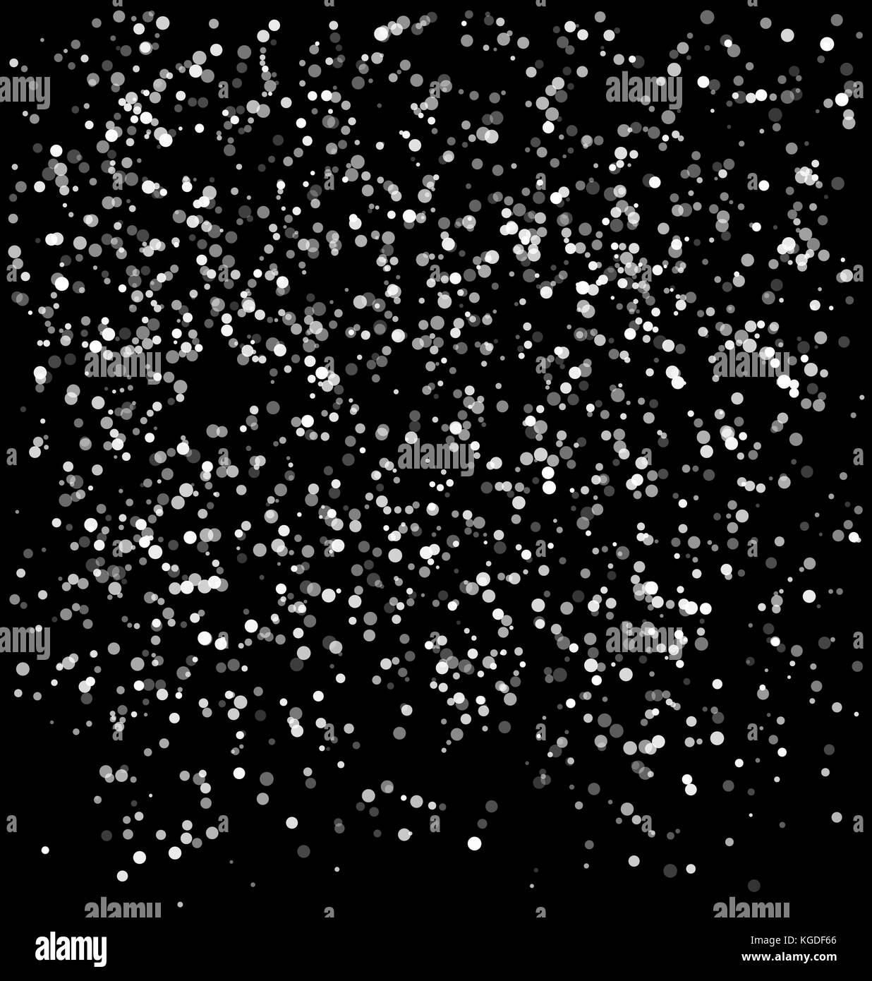 falling snow circle winter christmas beautiful background Stock Vector ...